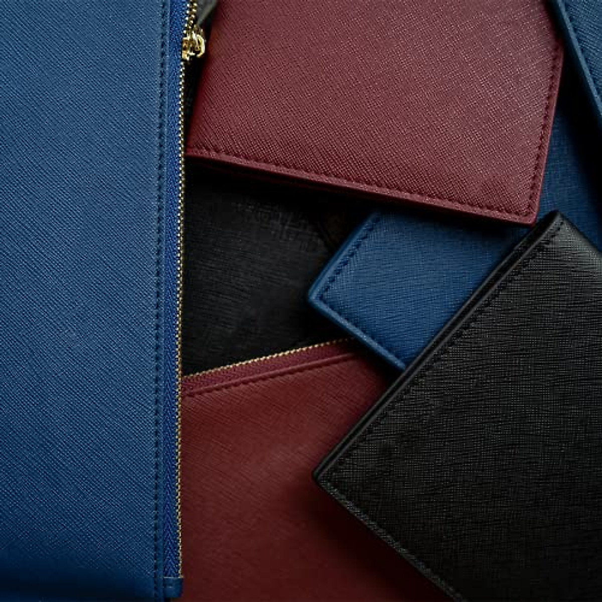 THEIMPRINT Saffiano Vegan Leather AirPods Case Cover Gen 3 - Compatible with Apple AirPods 3rd Generation Charging Case, Nude