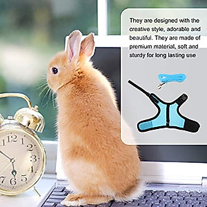 Small Pets Supplies Lovely Bunny Vest Harness and Leash Set Practical Pet Supplies for Ferret Rats