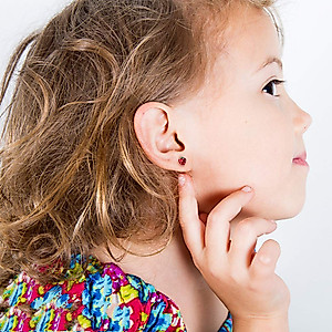 Cute Strawberry Fruits Earrings 925 Sterling Silver Small Stud Earring for Women Red Enamel Lifelike Lucky Cartilage Tragus Post Hypoallergenic Dainty Jewelry Gifts Daughter Niece