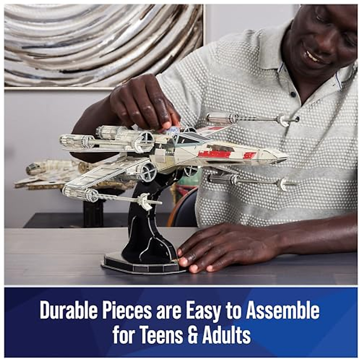 4D Build Star Wars T-65 X-Wing Starfighter 3D Model Kit, Star Wars Gifts, Star Wars Toys for Star Wars Fans & Collectors, Adults & Teens 12+