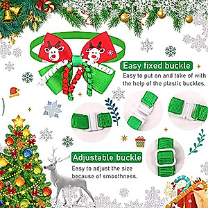 Christmas Puppy Dog Bowtie Curves 10pcs/Pack Dog Bows Necktie Styles for Christmas Dog Accessories