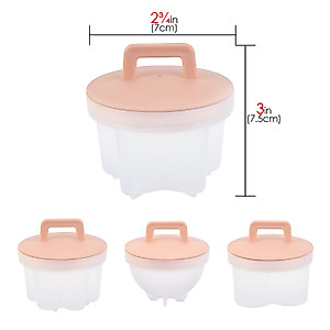 SHIDOW Egg Poacher Cups, Microwave Egg Poacher, Hard Boiled Egg Maker, Boiled Egg Cooker Without Shell, BPA Free Non-Stick Egg Poacher, Fast Poaching Egg Cooker for Hard Boiled Eggs