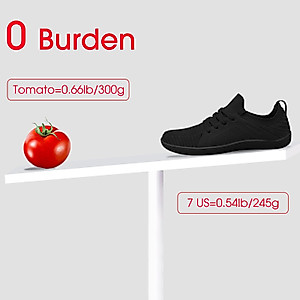 relxfeet Men's Barefoot Shoes Minimalist Cross-Trainer Shoes Wide Toe Walking Shoes Sole Lightweight Trail Running Sneakers Casual Shoes for Fitness Wrestling Hiking Black 11.5