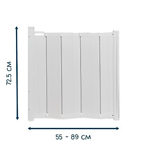 BabyDan Guard Me, Auto Retractable Safety Gate, Fits 22" - 36" Openings, White