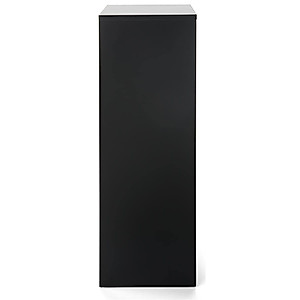 Displays2go, Portable Gallery Pedestal, Laminated Particle Board, Melamine Construction – Black Finish (WDCUBEBLK3)