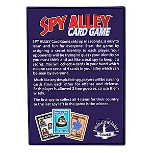 SPY ALLEY Card Game - 2-6 Players - The Card Game That Likes to Live Dangerously - Game Night Shaken Not Stirred