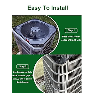 Xeeol 36x36 Central Air conditioner Covers for Outside, Larger Mesh AC Unit Covers Outdoor - Top Universal Defender