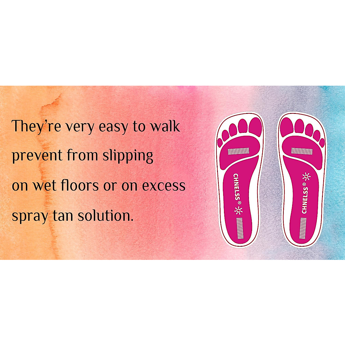 Pink 120Pairs(240Feets)Disposable Spray Tanning Feet Pads for Hygienic Foot Protectors,Comfortable & Hygienic Spray Tan Pads Feet-Specifically for the Spray Tanning Industry or Salon,One Size-Non Slip