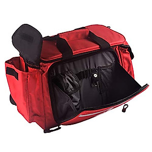 Primacare KB-1088 EMT First Responder Trauma Bag | Empty Deluxe EMS Shoulder Bag | Professional First Aid Kit Bag with 4 Large Compartments for Emergency Medical Supplies