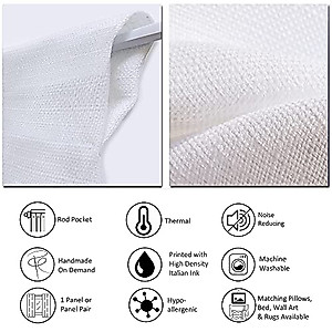 DesignQ Curtains 'Colorful Diamond Rock Jewelry Mineral' Curtains for Bedroom, Curtains for Living Room, Curtains & Drapes - Thermal Insulated - Single Panel-52x95