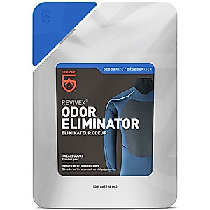 GEAR AID Revivex Odor Eliminator, All-Natural Formula for Tents, Footwear and Sports Gear, 10 fl oz, Clear, Model: 36135