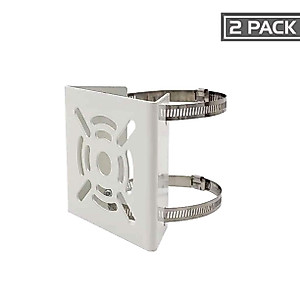 Ares Vision Universal CCTV Camera Metal Pole Mount Junction Bracket (2 Pack) - Durable Camera Pole Mount, Reliable CCTV Pole Mount, Sturdy Pole Mount for CCTV Cameras, Easy Installation
