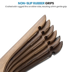 Zober Wooden Hangers w/Rubber Grips - 10 Pack Non Slip, Heavy Duty Coat Hangers - Slim, Space Saving w/Notches Made from Luxe Wood - Wood Hangers for Coats, Suits, Shirts, Dresses