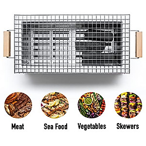 The Bincho Grill MG-168 Yakitori Tabletop Charcoal Griller-Mini Japanese Style Hibachi