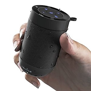 comiso Portable Bluetooth Speaker, Waterproof Small Wireless Shower Speaker IPX5, 360 HD Loud Sound, Stereo Pairing, 12H Playtime, Mini Pocket Size Built in Mic Support TF Card for Travel Outdoors