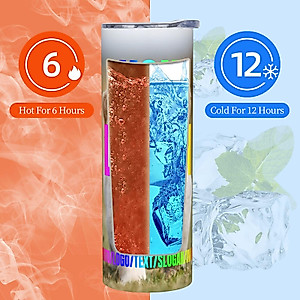 Custom Tumblers Cup with Lid Straw, Personalized Text Photo 20 oz Stainless Steel Insulated Coffee Mug Ice Cup Customized Double Wall Vacuum Travel Mug Water Cup for Home Office
