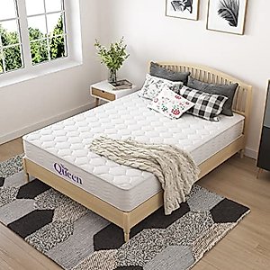 NapQueen 8 Inch Innerspring Twin-XL Mattress Medium Firm Memory Foam Mattress, Bed in a Box