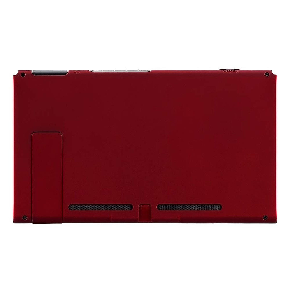 eXtremeRate Soft Touch Grip Red Console Back Plate DIY Replacement Housing Shell Case for Nintendo Switch Console with Kickstand – JoyCon Shell NOT Included