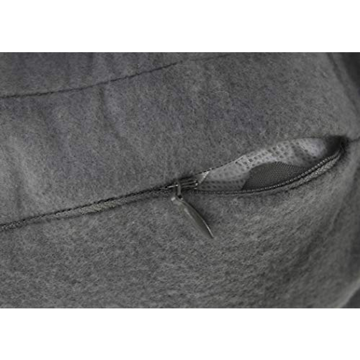 Fennco Styles Handmade 3D Heart-Shaped Petals Flower Decorative Throw Pillow Cover 13" Round - Slate Floral Pillow Case for Couch, Home Décor and Holiday, Housewarming Gift