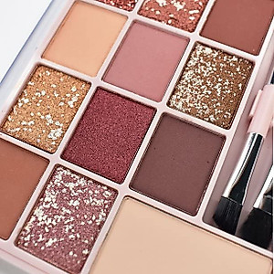 Hard Candy Eyeshadow Palette, Blushful Nudes, 15 Shadows, Mattes & Shimmers