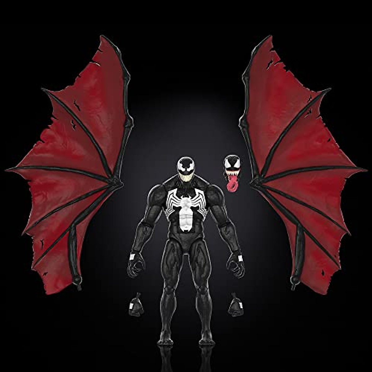 Spider-Man Marvel Legends Series 60th Anniversary , Knull and Venom 2-Pack King in Black 6-inch Action Figures, 5 Accessories