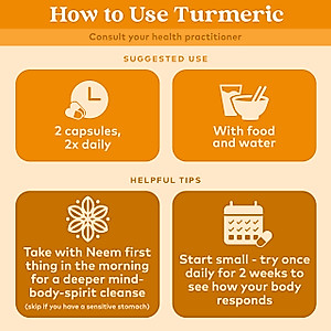 ORGANIC INDIA Turmeric Curcumin with Black Pepper - Organic Turmeric Supplement and Curcumin Supplement, Turmeric Capsules, Joint Support & Immune Support, Whole Root, Trikatu - 90 Capsules, 2 Pack
