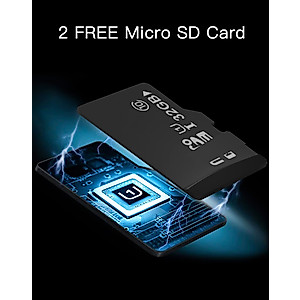 LaView Security Cameras for Home + 2X 32GB SD Cards, PT Home Security Camera System with Motion Detection, Two-Way Audio, Night Vision, Indoor WiFi Camera for Baby/pet, Alexa, USA Cloud Service