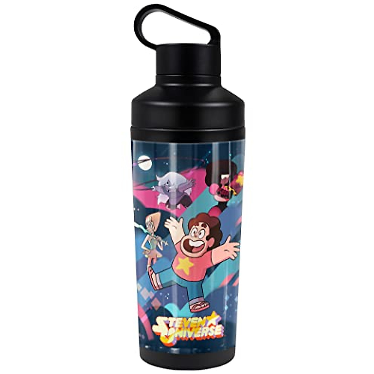 Steven Universe OFFICIAL Group Shot 18 oz Insulated Water Bottle, Leak Resistant, Vacuum Insulated Stainless Steel with 2-in-1 Loop Cap