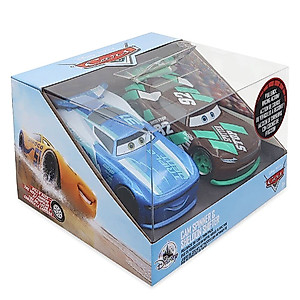 Disney Pixar Cam Spinner and Sheldon Shifter Pullback Die Cast Twin Pack, Non Riding Toy Vehicle for Boys