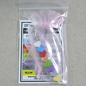 Order of Blood Draw Beads with Reference Card, Essential Resource Tool for Phlebotomist, Badge Reel Accessory for Phlebotomist Nurse RN Student Practitioner Graduation Gift