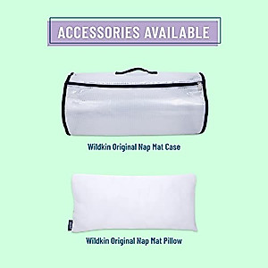 Wildkin Original Nap Mat with Reusable Pillow for Boys & Girls, Perfect for Elementary Daycare Sleepovers, Features Hook & Loop Fastener, Cotton Blend Materials Nap Mat (Trains, Planes, and Trucks)
