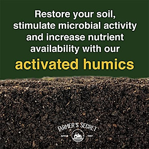Farmer’s Secret - Soil Revitalizer - Build a Plant-Friendly Foundation - Increase Soil Moisture Retention, Nutrient Availability - 32 Ounces (32oz)