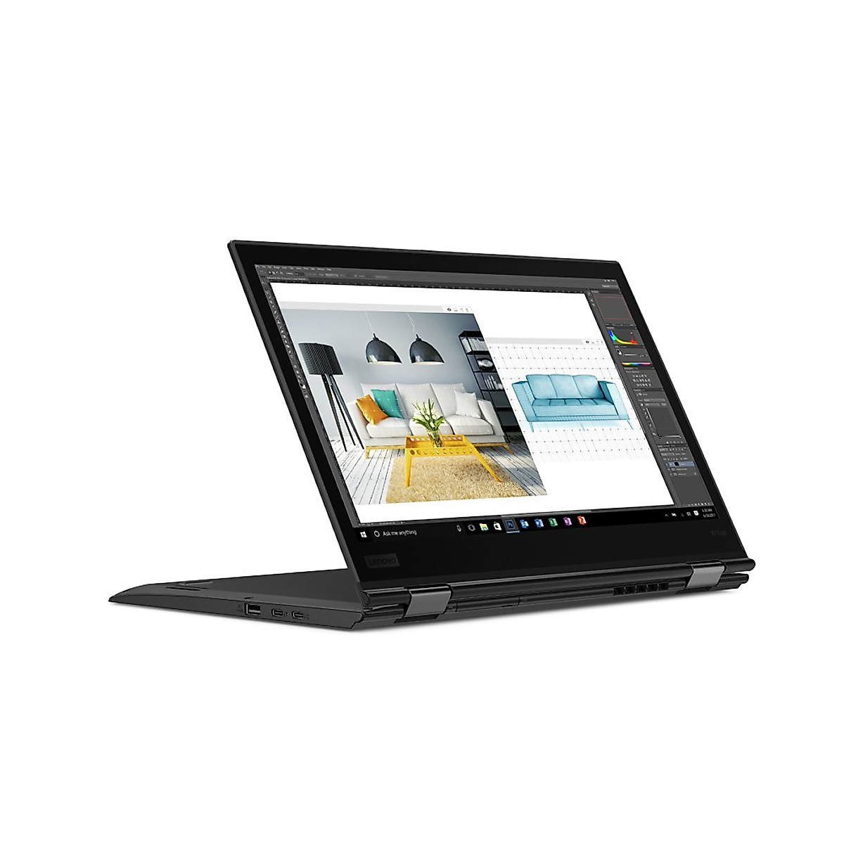 Lenovo 20LD001GUS Thinkpad X1 Yoga 20LD 14" Flip Design Notebook - Windows - Intel Core i5 1.6 GHz - 8 GB RAM - 256 GB SSD, Black
