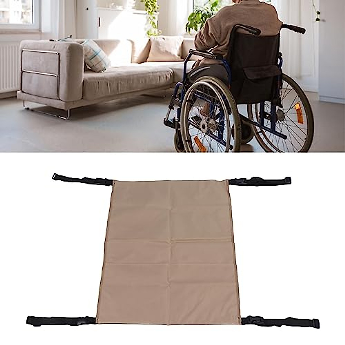 Fdit Dual Oxygen Tank Holder Bag,Portable Cylinder Backpack Wide Applicability with Mesh Storage Bag for Easy Installation (Khaki)