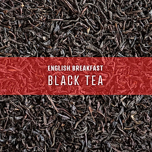 Elevate Tea ENGLISH BREAKFAST BLACK TEA, Loose Leaf Tea Blend, 30 servings, 3 Ounce Pouch, Caffeine Level: High, Single Unit, 3 Ounce (Pack of 1)
