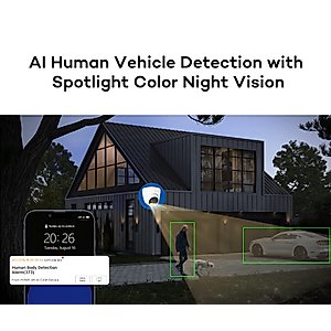 ONWOTE 2 Way Audio Wired 4K PoE Security Camera System, AI Human Vehicle Detection Trigger Color Night Vision, 4* 8MP 125° Wide View Angle IP Cameras, 8 Channel NVR 2TB, Two Way Talk CCTV Kit for Home