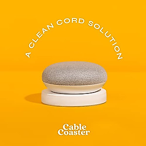 Cable Management Cord Organizer Stand for Apple HomePod Mini, New Amazon Echo (4th Generation), Amazon Echo Dot, Google Home Mini, and Other Electronic Devices. (White)