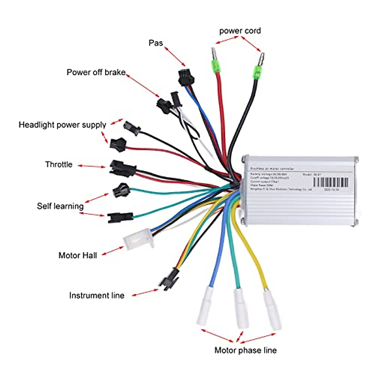 Pegau 350w Brushless Motor Controller, High Temperature LED Display for Electric (36V)