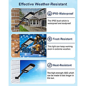 ICOFRU Solar Lights Outdoor Waterproof,1000LM 168 LEDs Flood Lights with Motion Sensor,Solar Powered Security Light for Outside,Garden,Yard,Shed,Gutter,2 Pack