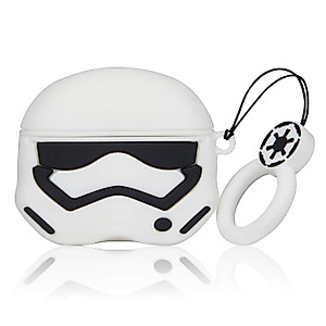 Mulafnxal for Airpod Pro 2019/Pro 2 Gen 2022 Case, Cute Cartoon Silicone Air pods Pro Cover, 3D Funny Unique Fun Cool Keychain Kits Soft Skin Cases Kids Boys Teens Men for Airpods Pro (New White Man)