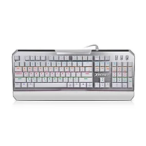 Xecret K820L LED Backlight Mechanical Outemu Wired Gaming Keyboard Silver
