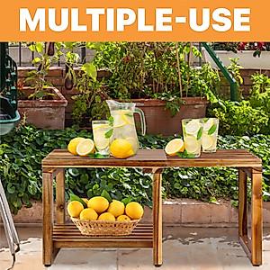 ENKEZI Adjustable Length 29.5 Inches Shower Stool Bench Chair Waterproof with Storage Shelf for Shaving Legs, Spa, Bath Seat in Bathroom, Inside Shower for Adults Seniors Elderly