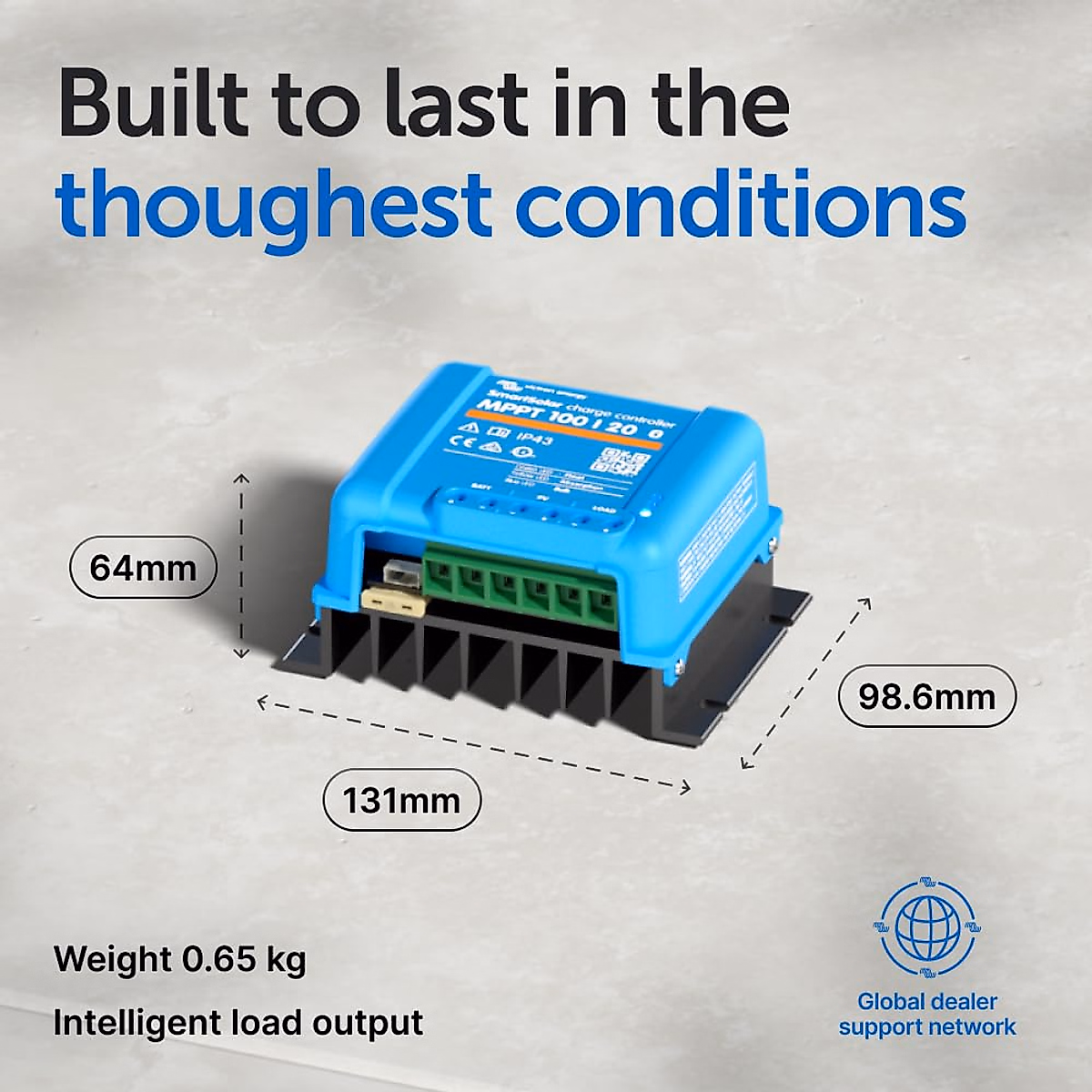 Victron Energy SmartSolar MPPT Solar Charge Controller (Bluetooth) - Charge Controllers for Solar Panels - 100V, 20 amp, 48-Volt