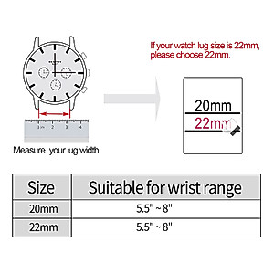 JBR Quick Release Watch Band, 20mm 22mm Universal Sweatproof Genuine Leather Silicone Hybrid Men Replacement Wristband Strap with Stainless Steel Clasp (Dark Brown, 22mm)