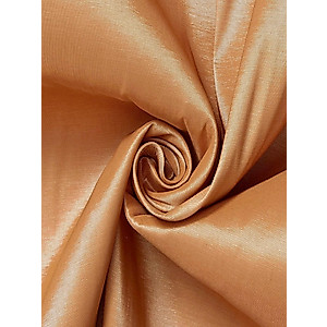 Keily & Megan Inc, 60" Wide Luxury Medium Weight Polyester Stretch Taffeta Fabric by The Yard (Gold, 3 Yards)