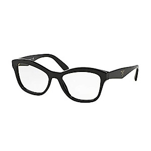 Prada PR29RV Eyeglass Frames 1AB1O1-54 - Black PR29RV-1AB1O1-54