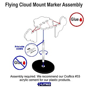 LITKO Character Mount | Wonderous Item | Role-Playing Games | Compatible with Dungeons & Dragons and Pathfinder Games (Flying Cloud)