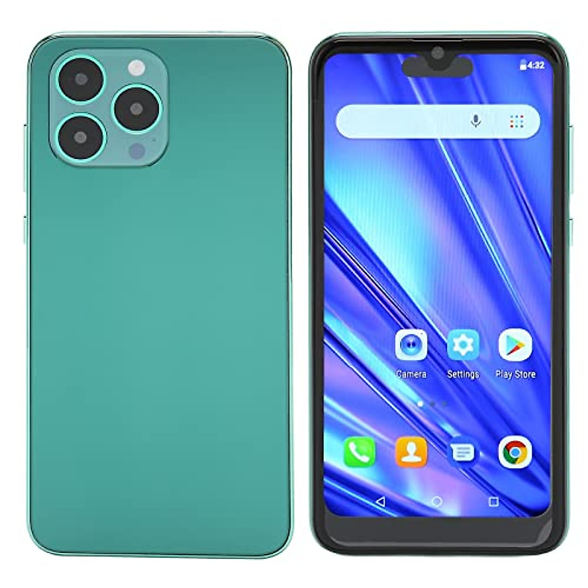 LJCM Mobile Phone, RAM 4GB ROM 32GB 6.1 Inch 3500mAh Smartphone Ultra Thin 8MP 10.1 (US Plug)