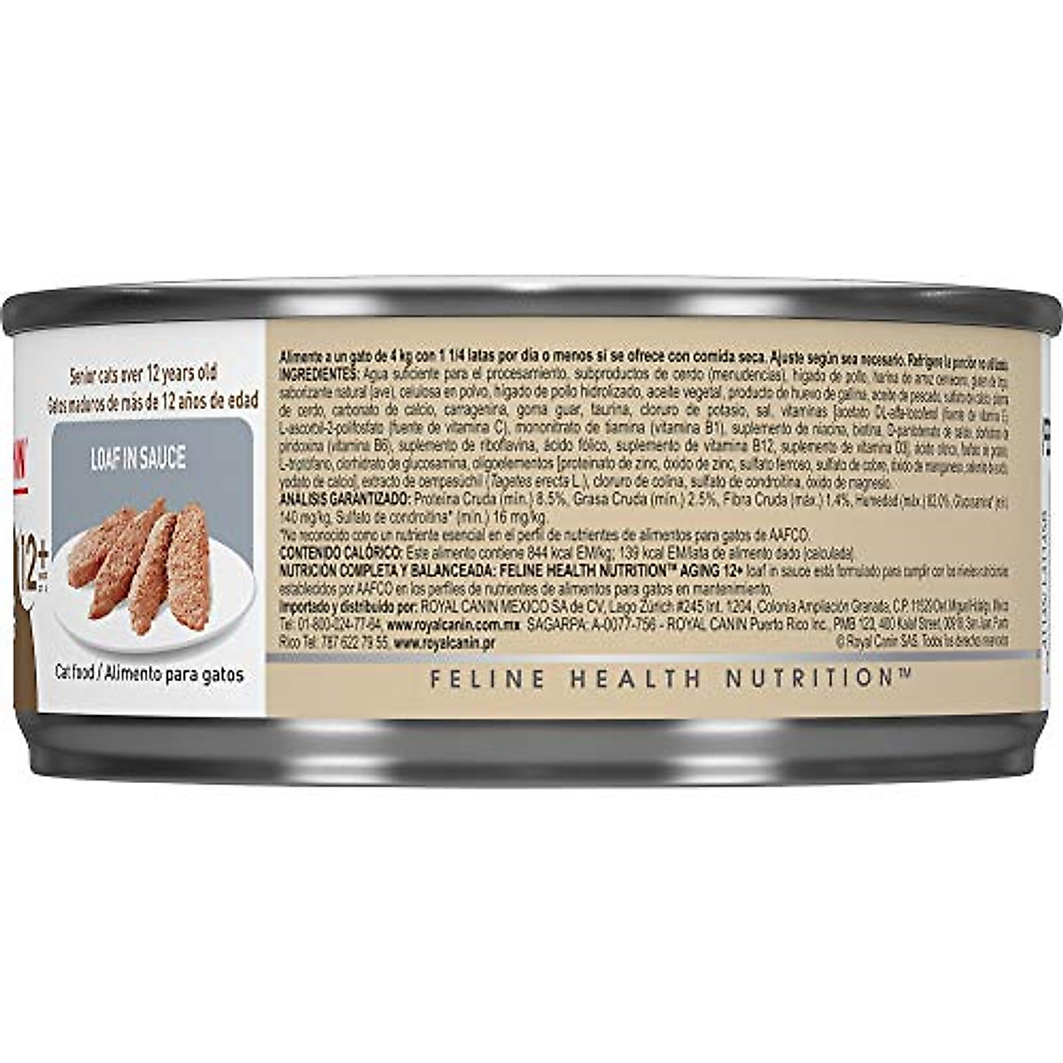 Royal Canin Aging 12+ Loaf in Sauce Canned Cat Food, 5.8 oz cans 24-count