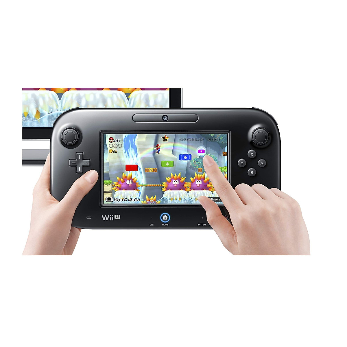 Nintendo WUP-010_CR Wii U Gamepad, Black (Renewed)